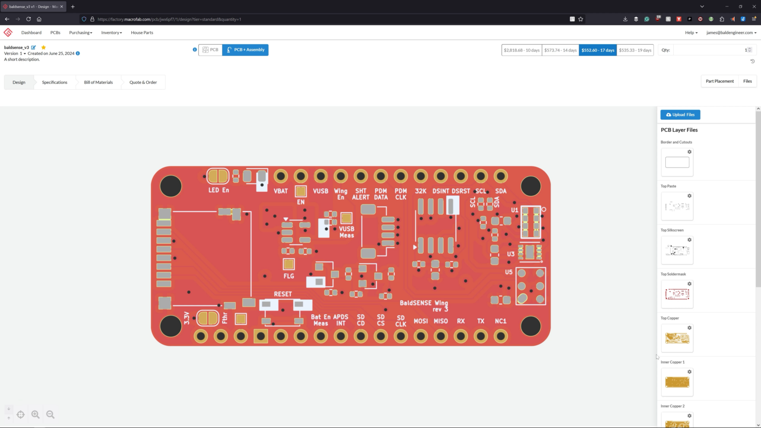 DIY versus Turnkey PCB Assembly with Bald SENSE and MacroFab – AddOhms ...